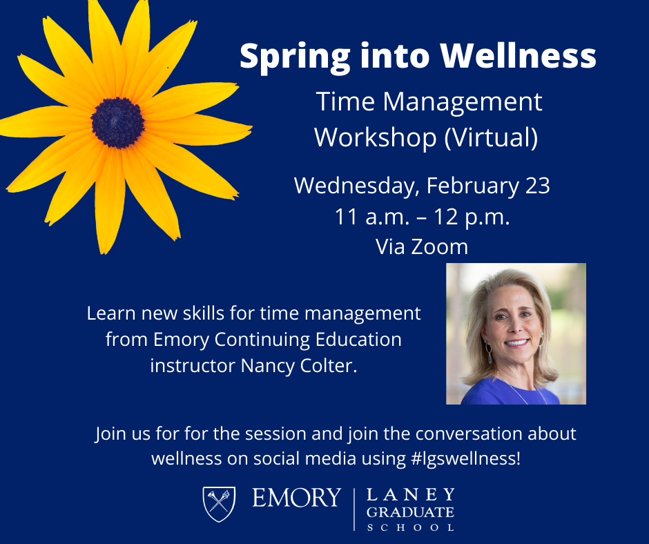 Laney Graduate School's Spring into Wellness Series starts this week ...